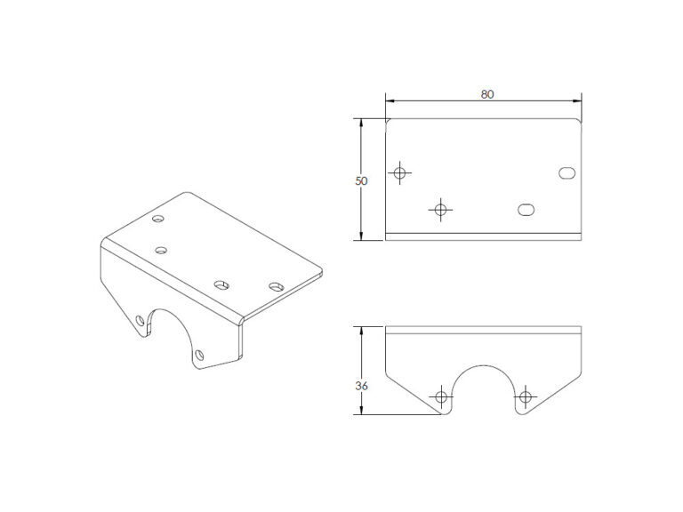 Cable Mounting Brackets (quick release sockets) - Trac Electronics
