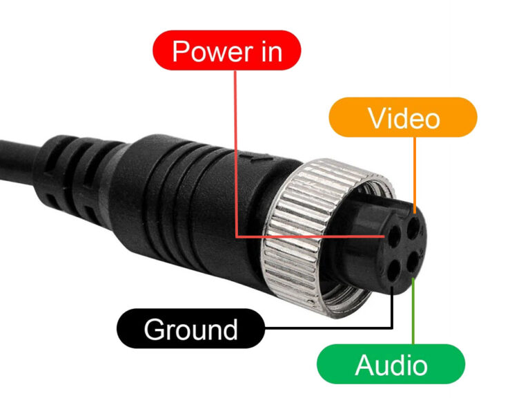 M12 Four Pin Camera Extension Cable - Trac Electronics